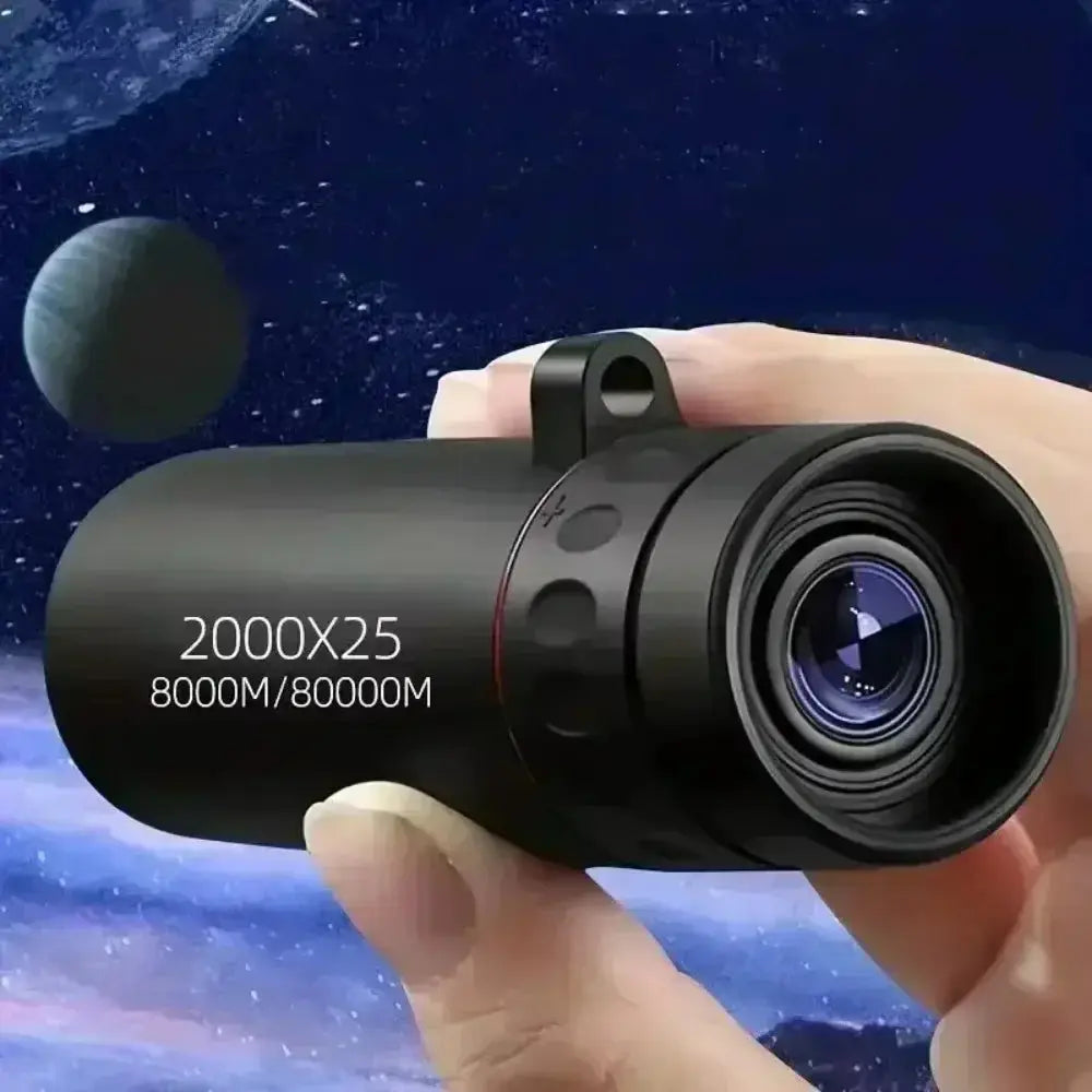 Mini HD 2000x Zoom Monocular Telescope with Phone Holder – Portable ...
